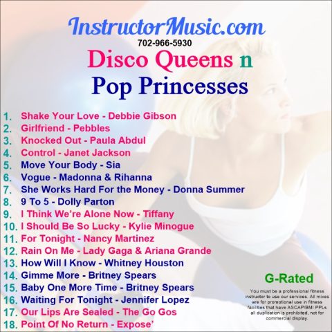 Disco Queens N Pop Princesses - Instructor Music | Premium Workout ...