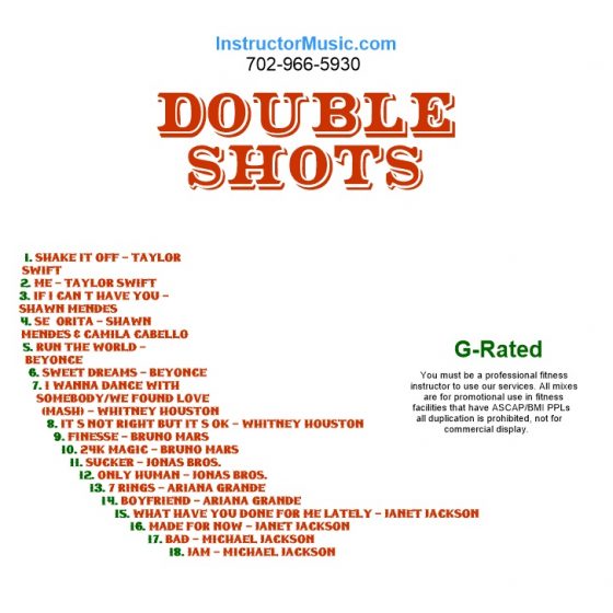 Double-Shots | Instructor Music | Workout Music | Exercise Music